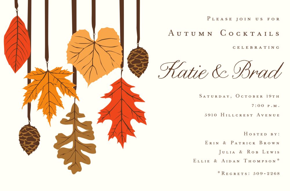 Fall Party Invitations - PrintsWell