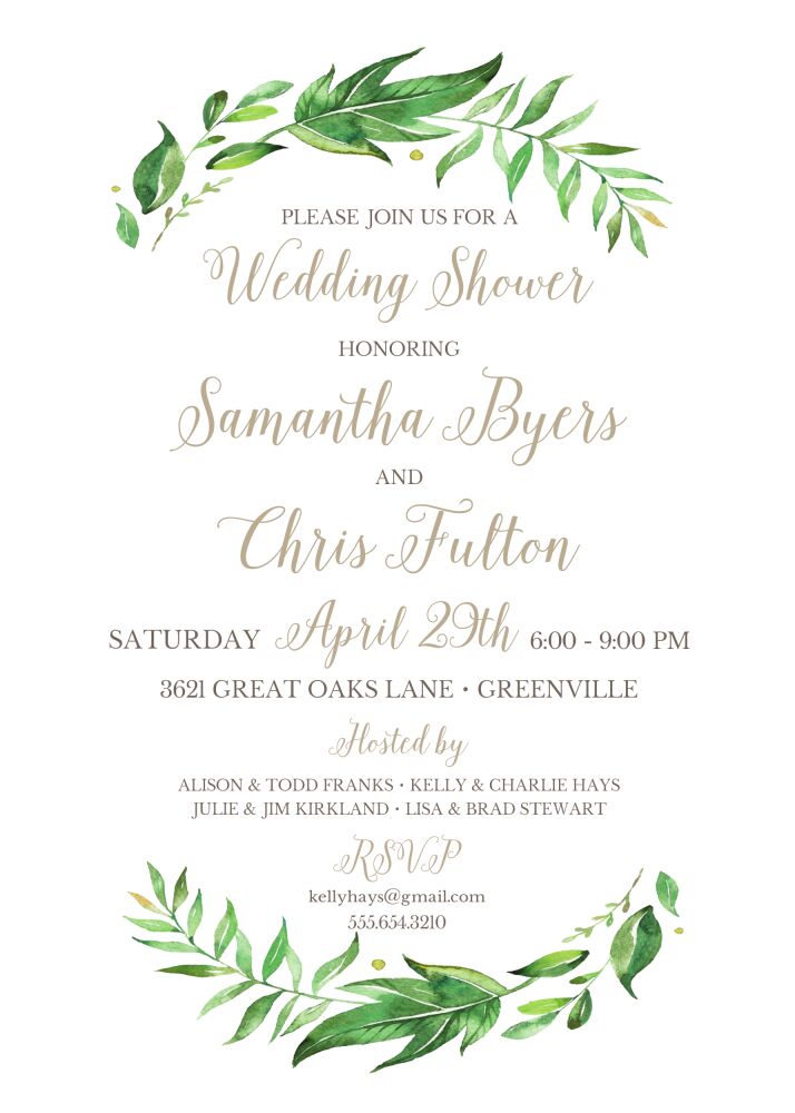 Couples Shower Invitations - PrintsWell