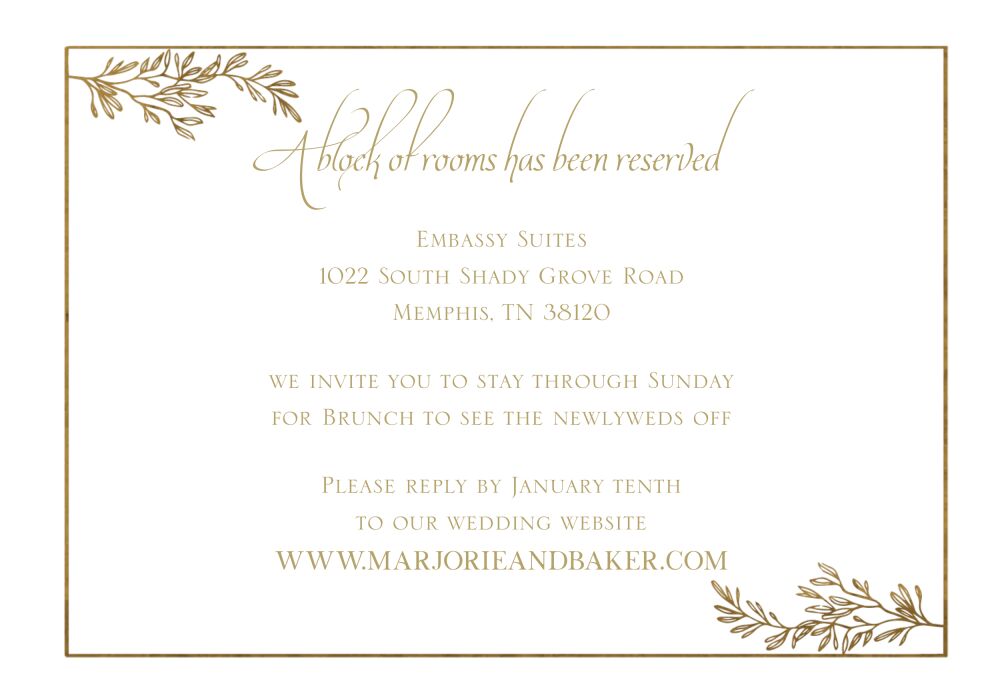 Wedding Insert Cards - PrintsWell