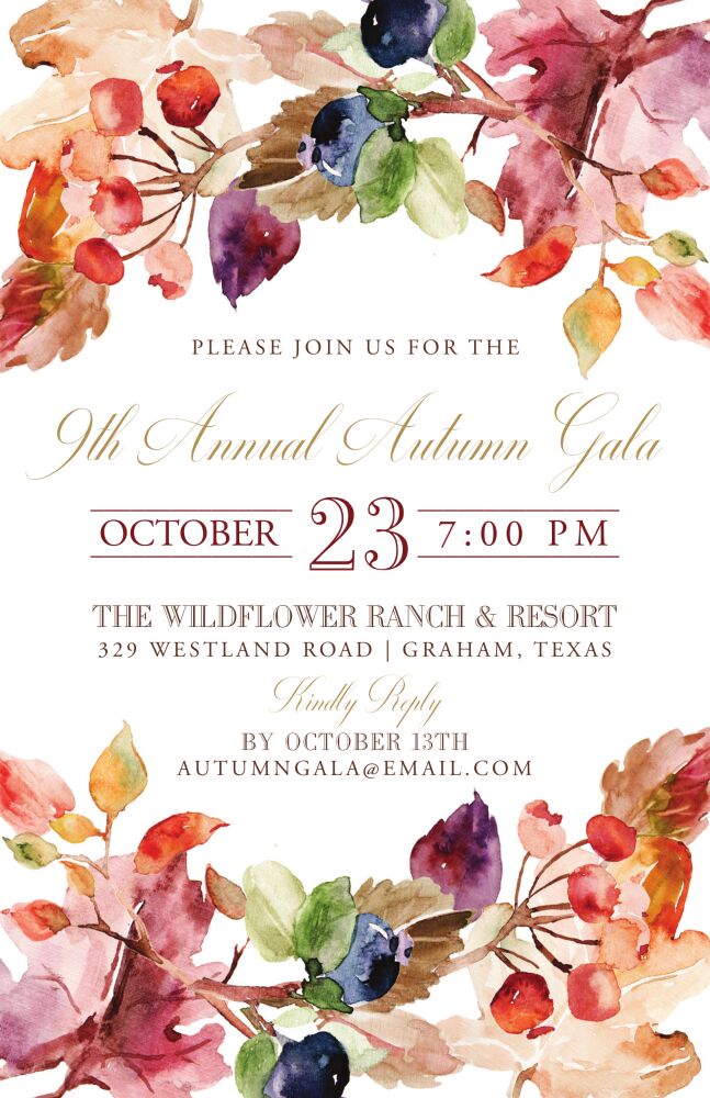 Fall Party Invitations - PrintsWell